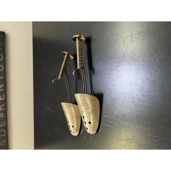 Other | Vintage Pair Metal Shoe Tree Shaper Stretcher Hammered ...